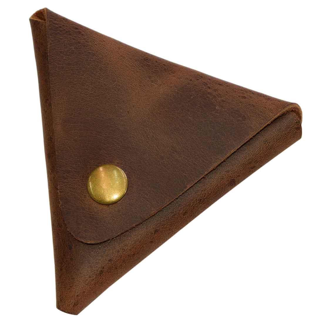 Triangle Coin Pouch | StockyardX, The Leather Store